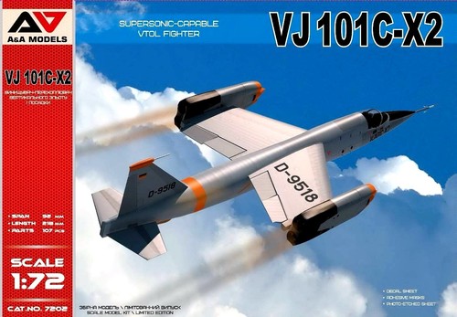 A&A Models - 7202 - VJ101C-X2 Supersonic-Capable VTOL Fighter - 1:72 | eBay