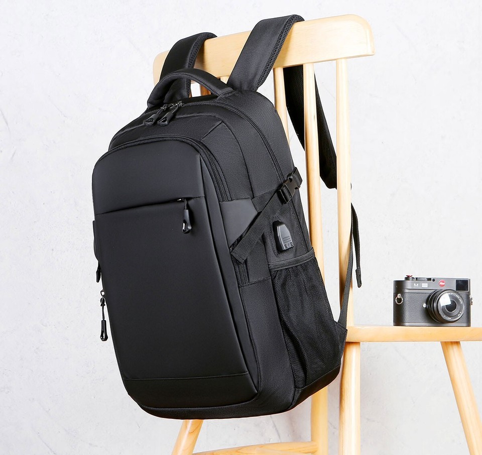 Men Women 16" Backpack Bookbag School Travel Laptop Rucksack Zip Bag ...