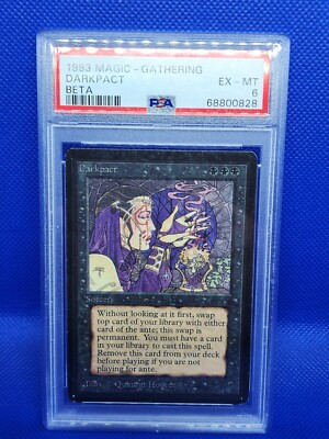 1993 Magic The Gathering Beta Rare Darkpact PSA 6 EX-MT Looks much nicer | eBay