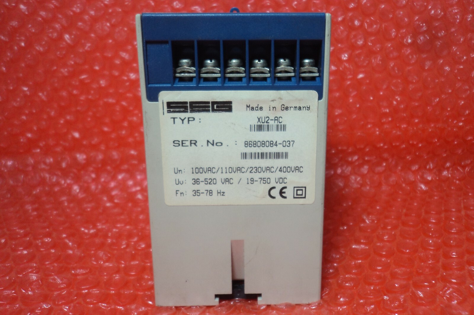 Woodward SEG XU2-AC AC Voltage Relay XU2AC | eBay