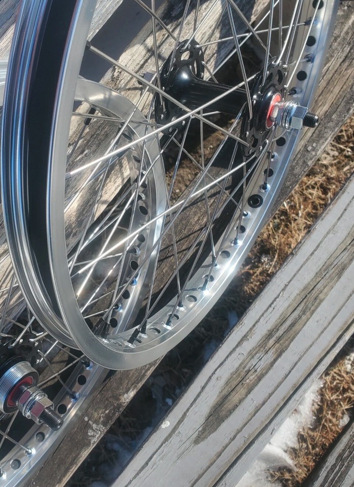 Black Old School Mongoose Pro BMX Rims Repop Retro | eBay