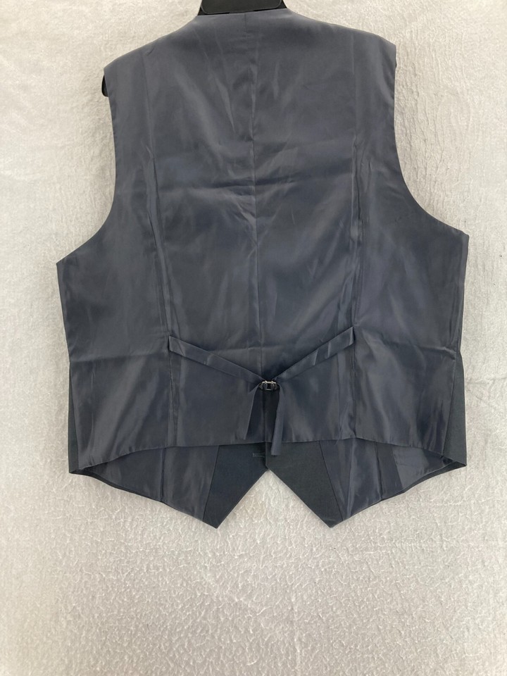 HISDERN Mens Formal Vest Business Suit Vest Solid Color Dress Waistcoat ...