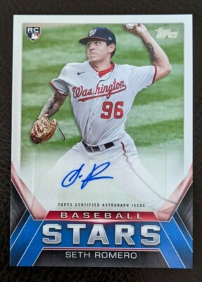 SETH ROMERO RC 2021 Topps Update Baseball Stars Autographs BSA-SR ...