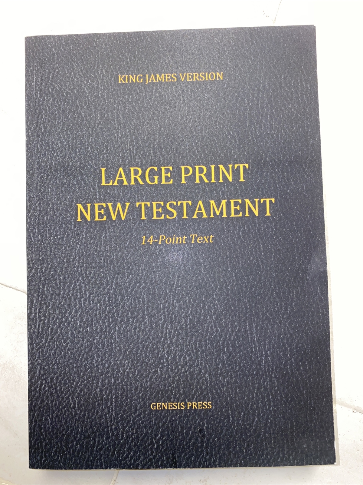 USED-Large Print New Testament, 14-Point Text, Black Cover, KJV by ...
