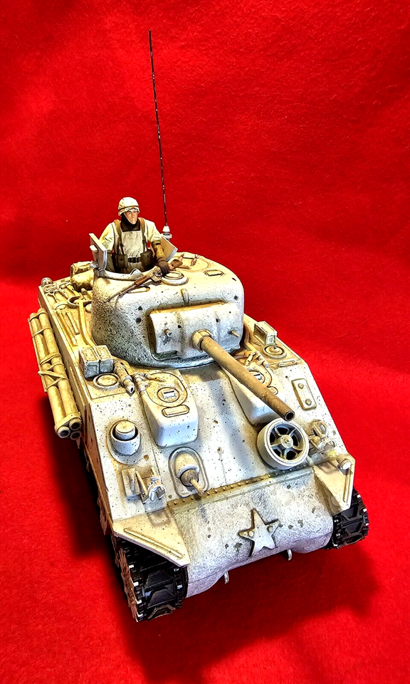 Customized 21st Century Toys 1:18 WWII Sherman Tank W/ Commander | eBay