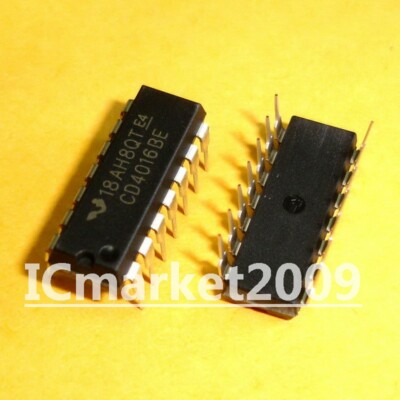 100 PCS CD4016BE DIP-14 CD4016 CMOS Quad Bilateral Switch 14-PDIP Chip ...