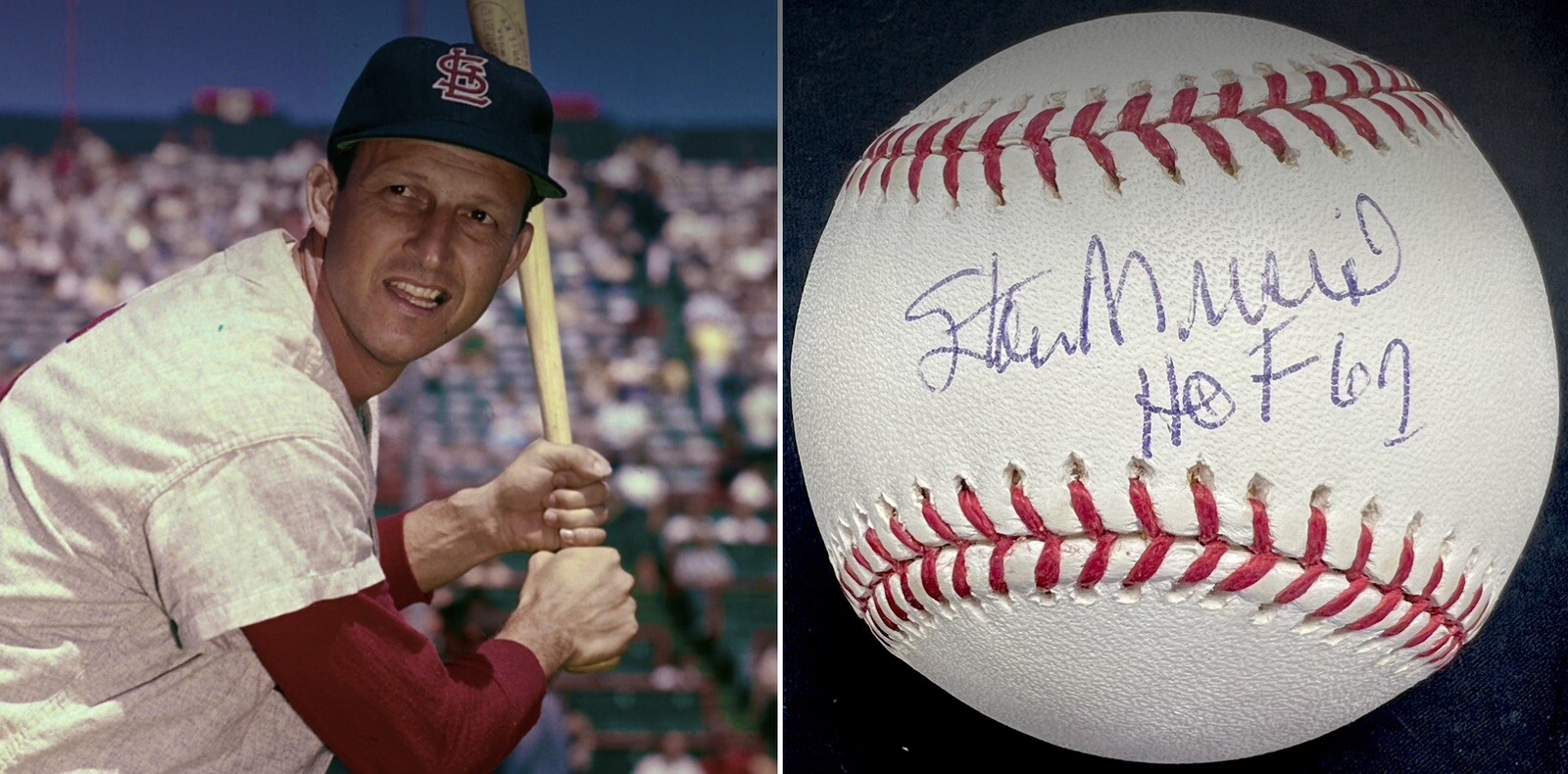 Stan Musial (died 2013) HOF 69 Autographed Baseball PSA/DNA St. Louis ...
