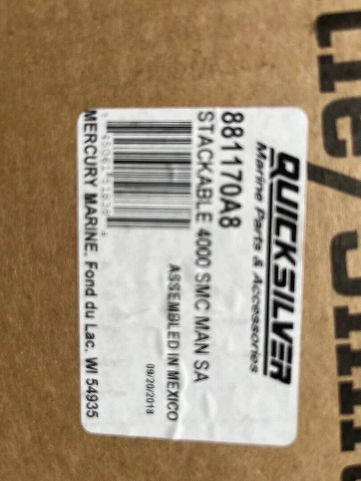 Mercury OEM Mercruiser Remote Control Box 4000 881170A8 Quicksilver 8/ ...
