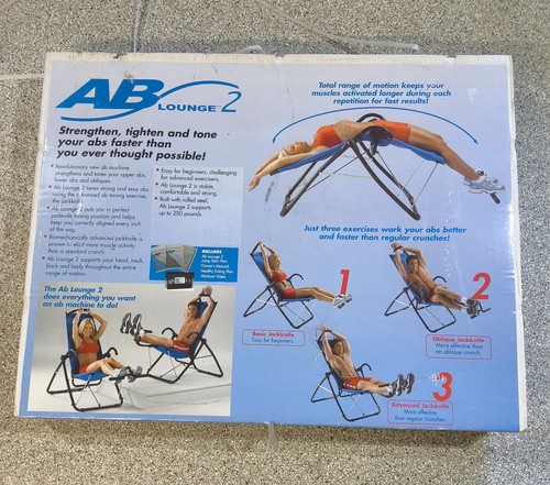 AB Lounge 2 NEW IN BOX Original Abdominal Workout Fitness Exercise Blue ...