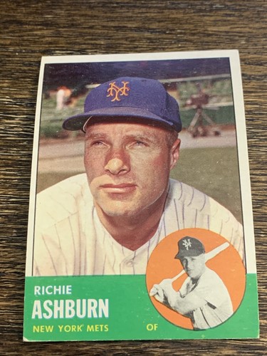 1963 TOPPS RICHIE ASHBURN #135 METS VG-EX+ OR BETTER | eBay