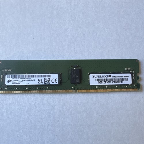 Micron 32GB DDR4 PC4-25600 ECC RDIMM Server Memory RAM (MTA18ASF4G72PDZ ...