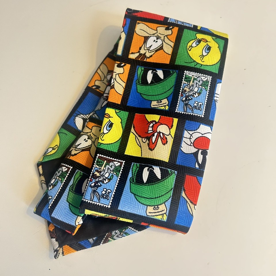 Looney Tunes Tie Bugs Bunny Taz Daffy Duck 1995 | eBay