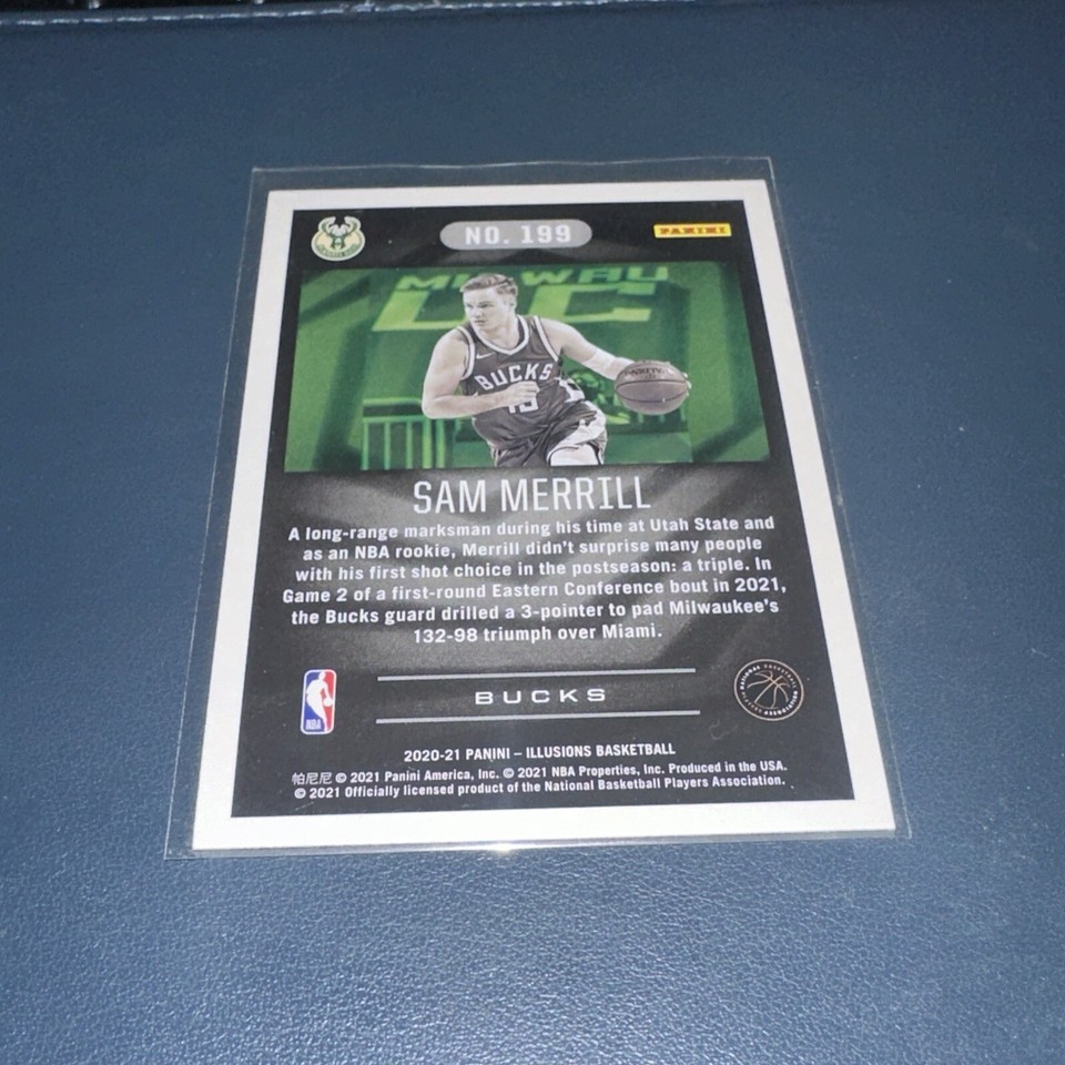 sam merrill Rc Panini 2021 NBA Bucks Basketball Card #199 | eBay