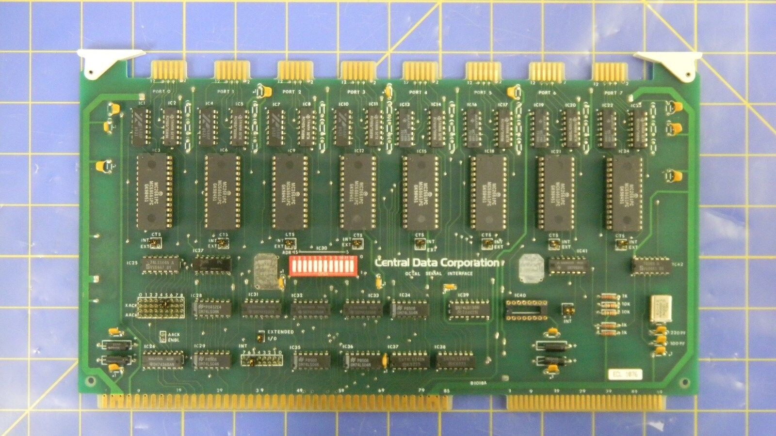 Central Data Corp. 8200 0208, Octal Serial Interface, PCB, Working When ...