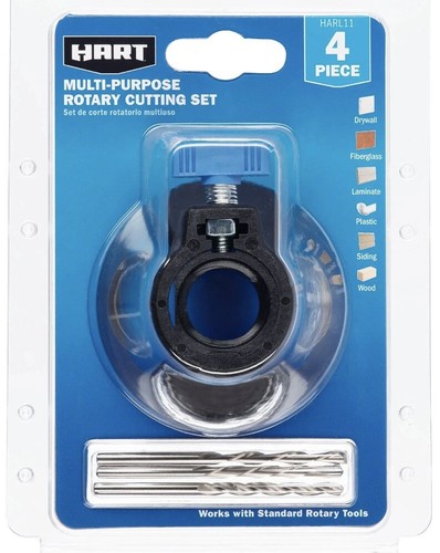 HART Multi-Purpose Rotary Cutting Set 4 pc Works With Standard Rotary ...