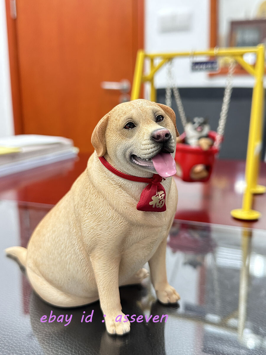 JXK 1/6 Labrador retriever pouch simulation animal for Labrador pig GK ...