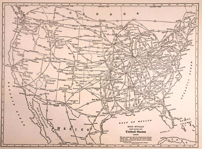 Entire US - Railroad Map Of The United