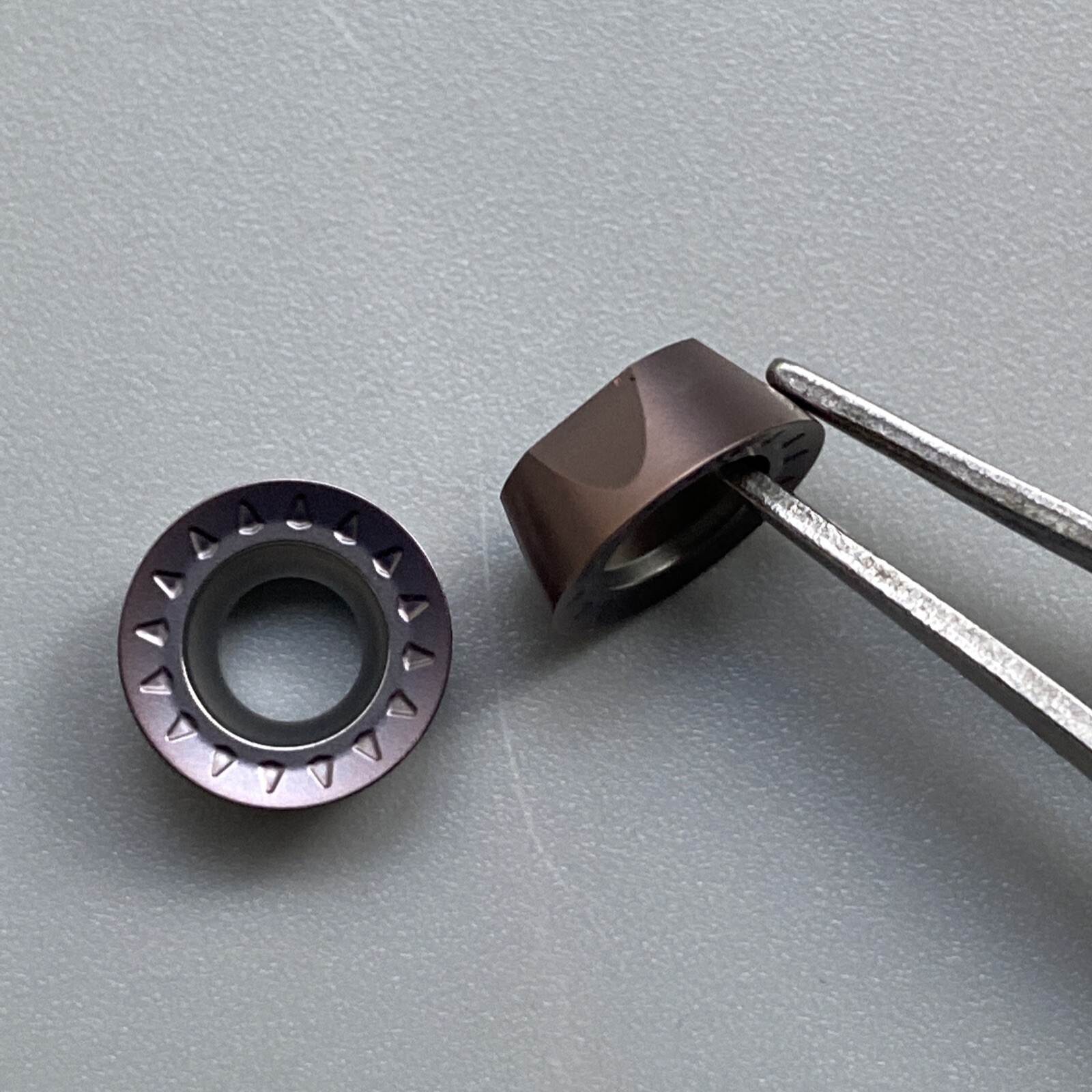 10x Carbide Indexable Inserts Blades Round Chisel Cutter Wood Turning ...