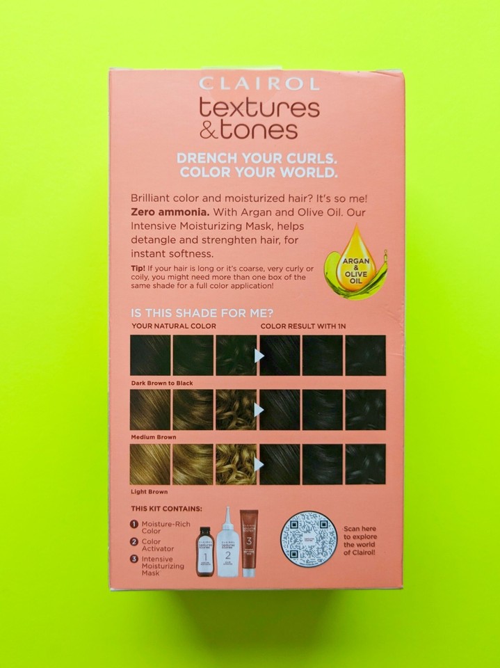 Clairol Texture & Tones 1N Natural Black | eBay