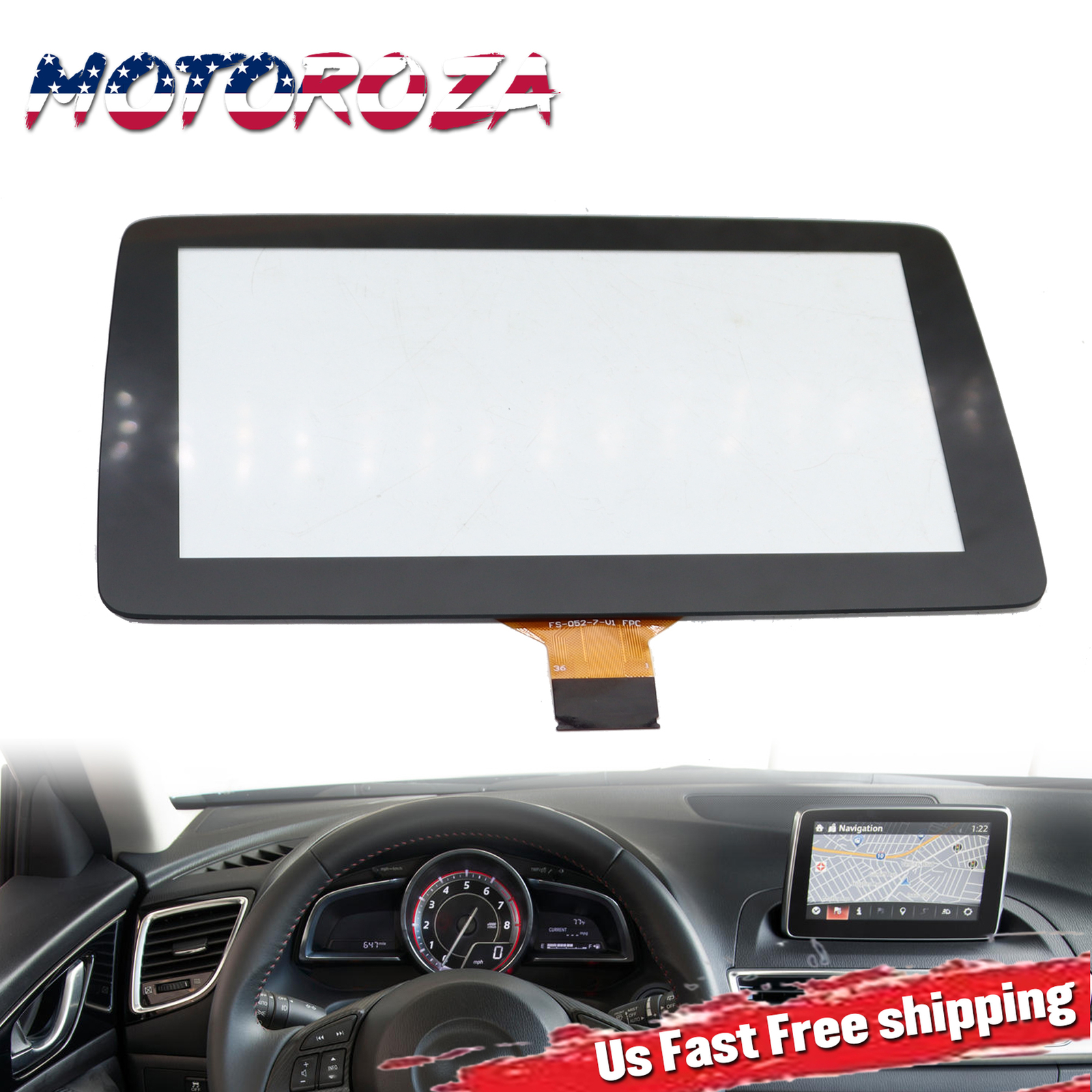 7" Touch Screen Glass For 2014 2015 2016 Mazda 3 Information Display ...