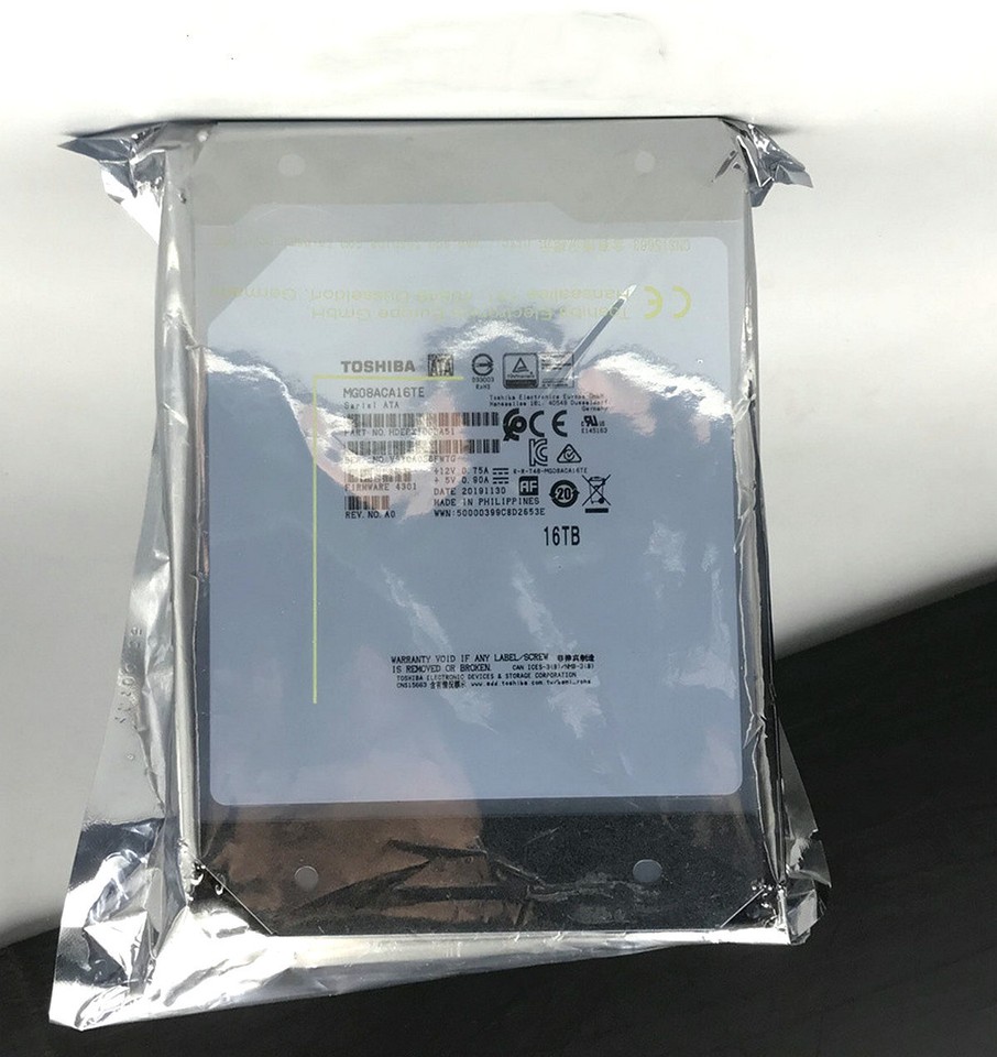 Toshiba MG08ACA16TE 16TB Helium 16T SATA Enterprise NAS Mechanical Hard ...