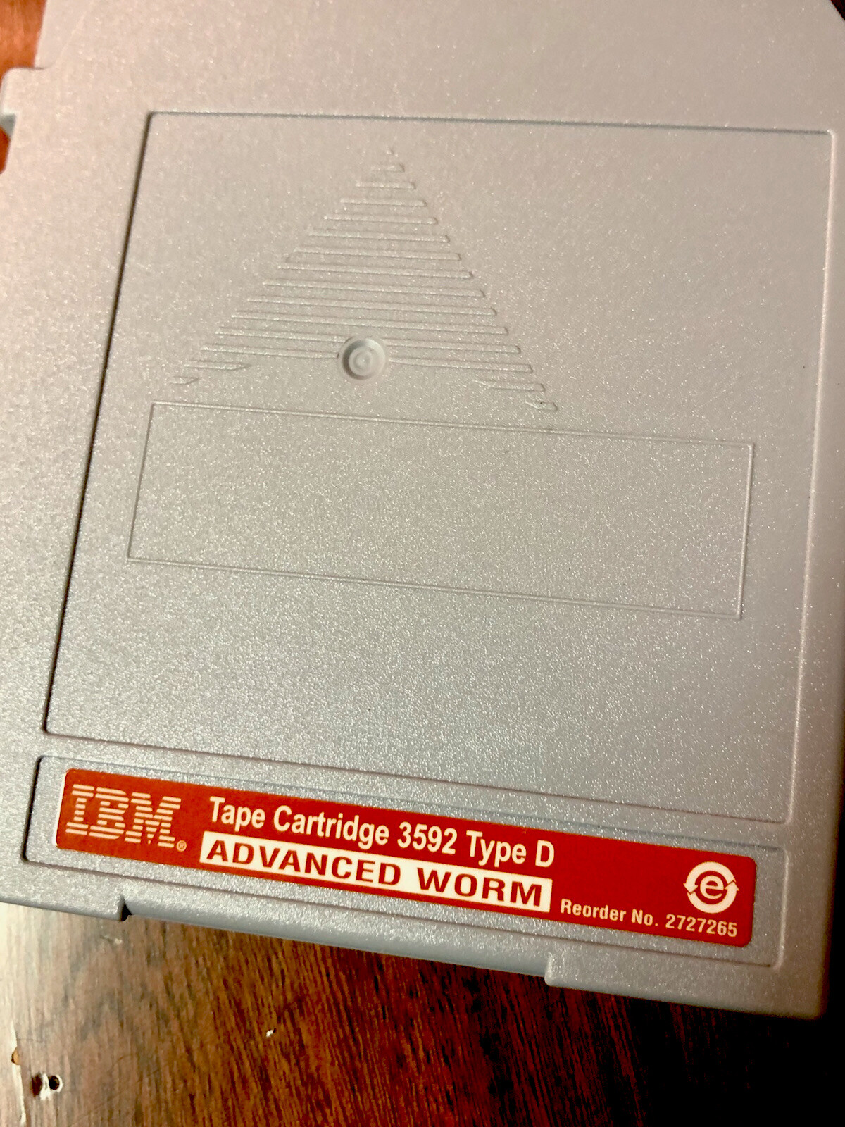 3 New IBM 2727265 - IBM 3592 Type D JZ Advanced WORM Data Cartridge ...