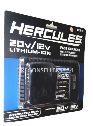 BRAND NEW Hercules 20V / 12V Multi Voltage Fast Battery Charger ...