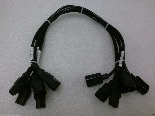 2x HP IBM 4.5ft Power Cable 142263-006 C13 to C14 240v IEC to IEC Male ...