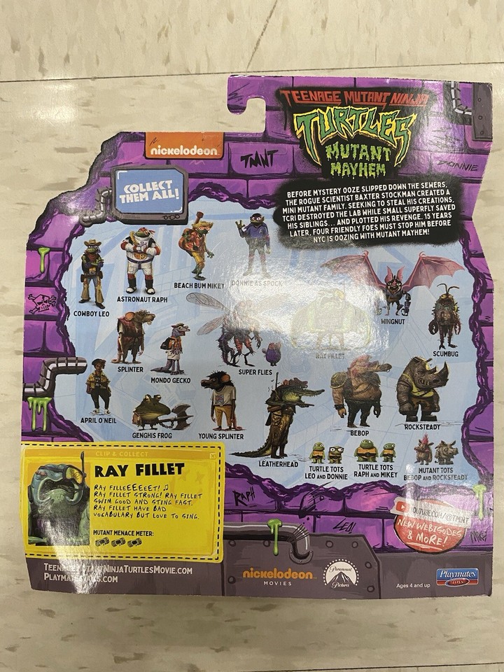 Teenage Mutant Ninja Turtles Mutant Mayhem RAY FILLET The Man-Ray TMNT ...