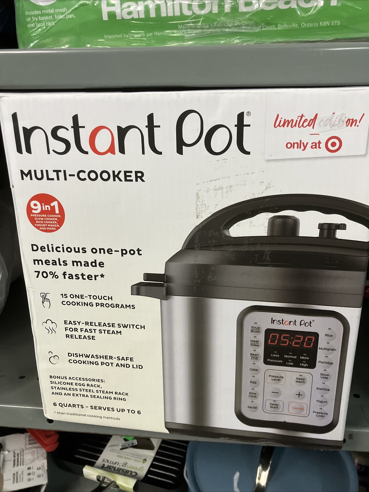 New Open Box Instant Pot 6qt 9-in-1 Pressure Cook Box Fast Shipping ...