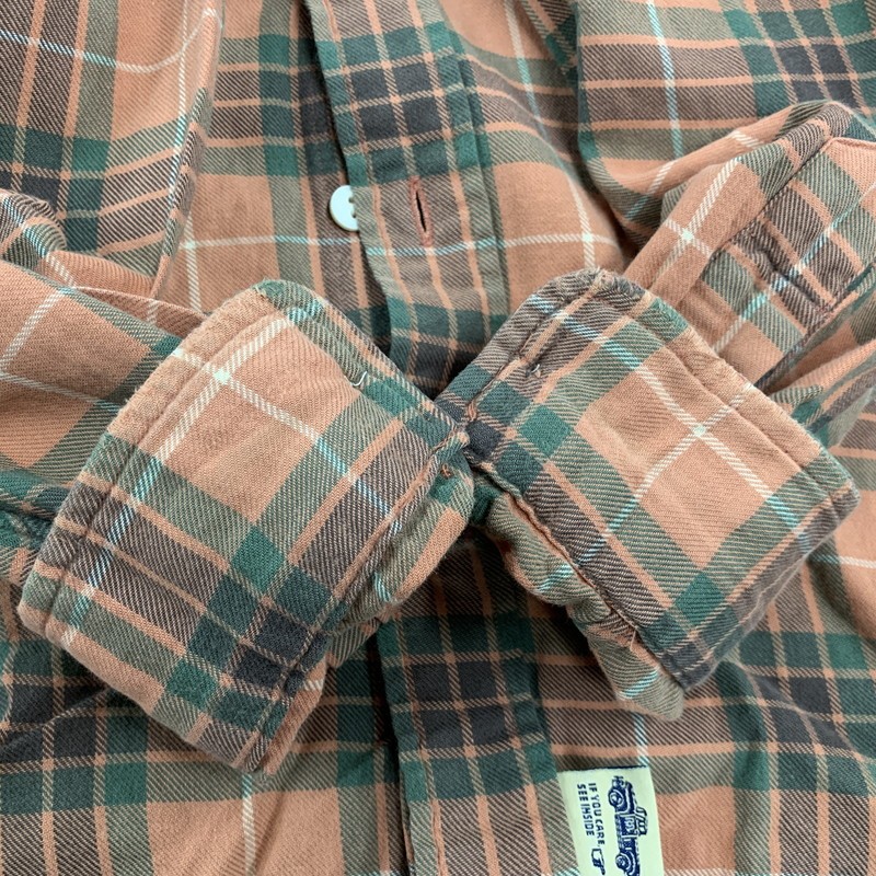 Used Item Men'S Rrl Double Rl Three Star Tag 90S Ls Check Shirt Long ...