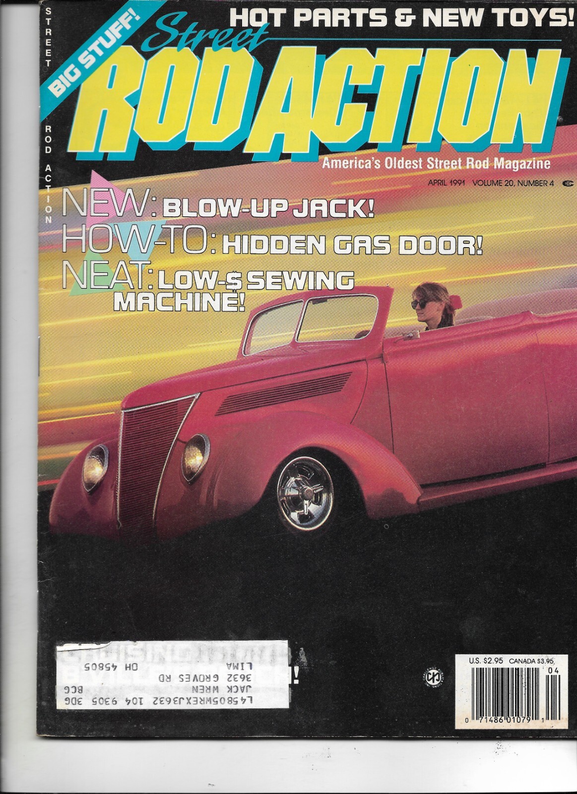 STREET ROD ACTION MAGAZINE-----APRIL 1991 | eBay
