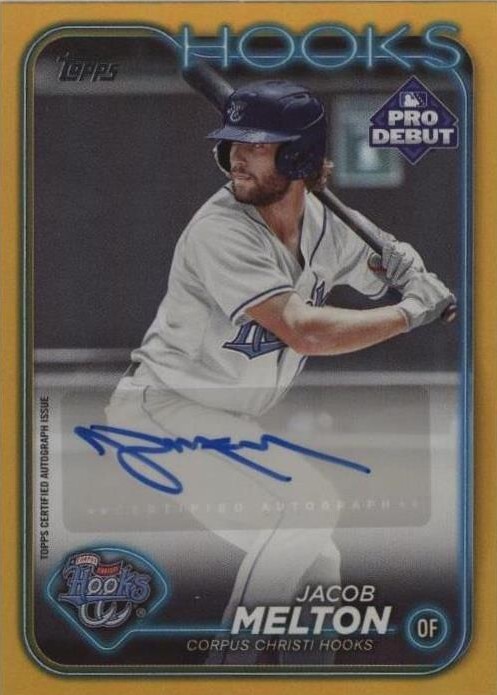 2024 Topps Pro Debut - Jacob Melton #PD-30 Gold Autographs /50 (AU, RC ...
