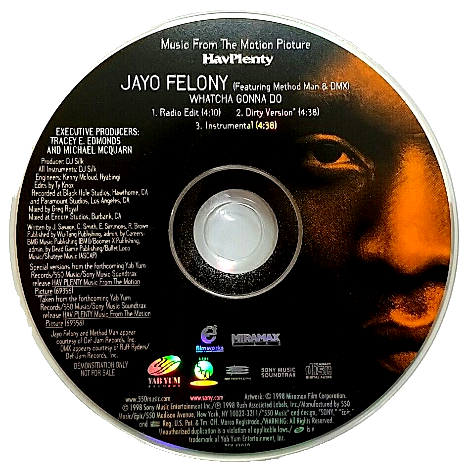 (CD) Jayo Felony – Whatcha Gonna Do, Promo, Single, BSK 41062, NM, Rare ...