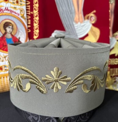 Embroidered Skufia (Greek style) | eBay