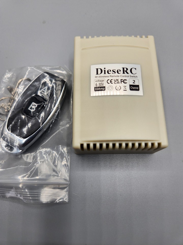 DieseRC Remote Control Switch RF Wireless US-KG10 2KT05 Open Box Free ...