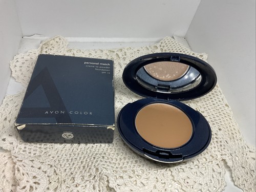AVON PERSONAL MATCH CREME TO POWDER FOUNDATION HONEY | eBay
