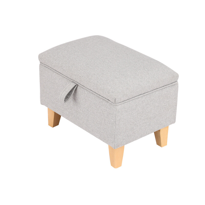 Linen Storage Ottoman Footstool Pouffe Bench Foot Stool Living Room ...
