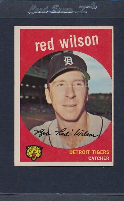 1959 Topps #024 Red Wilson Tigers EX *1613 | eBay