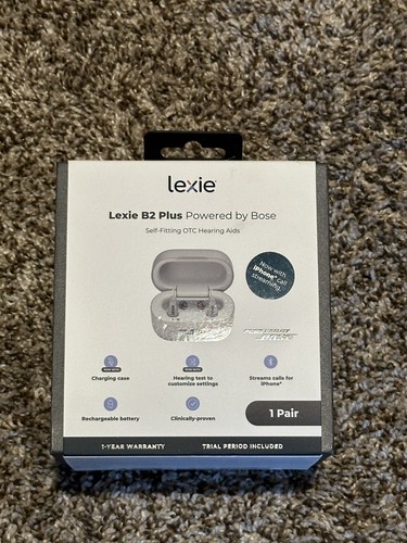 NEW Lexie B2 Plus OTC Hearing Aids Powered by Bose Rechargeable Hearing ...
