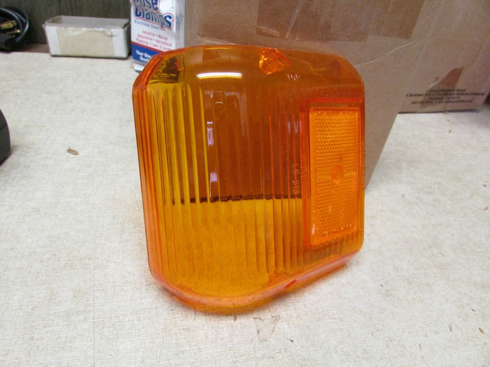 K. D. Lamp RV Marker Light Lens Replacement 90º Wrap Around Amber Lens ...