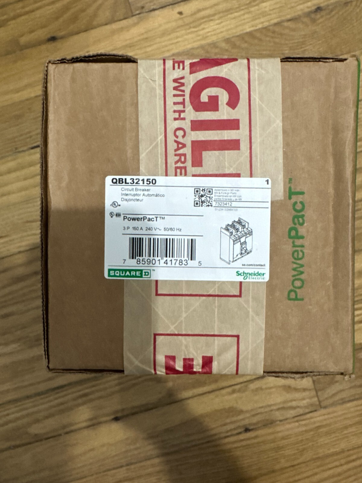 Square D QBL32150 150 A Main Breaker - Gray for sale online | eBay