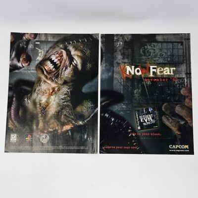 Resident Evil 3 Nemesis PlayStation 1 PS1 Know Fear Print Ad/Poster ...