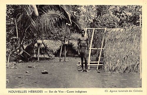 Vanuatu - New Hebrides - VAO ISLAND - Native huts - Publ. Agence des ...