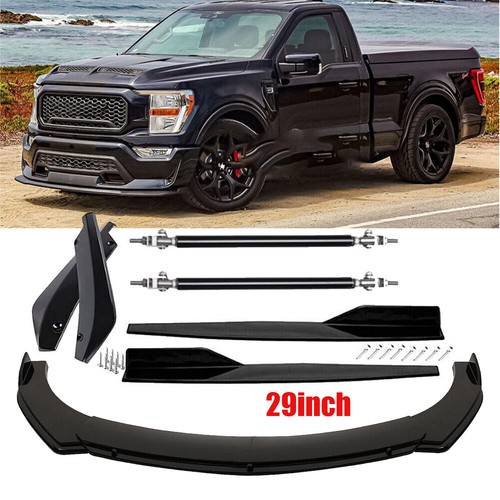 For Ford F150 F-150 Front Bumper Lip Splitter Chin Spoiler Side Skirts ...