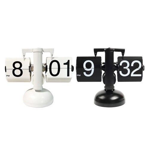 Vintage Flip Page Clock Automatic Page Turning Quartz for Time Clocks ...