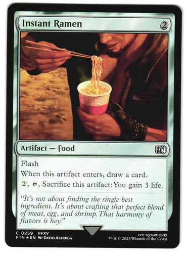 Instant Ramen Foil 259 C FINAL FANTASY MTG | eBay