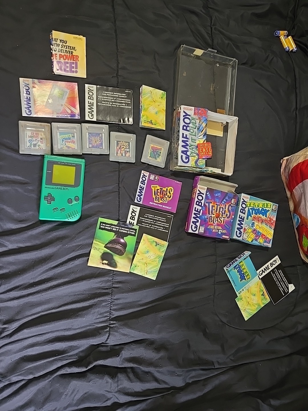 Gameboy Play It Loud (Green) Bundle! 5 Games, 2 Boxes With Manuals | eBay