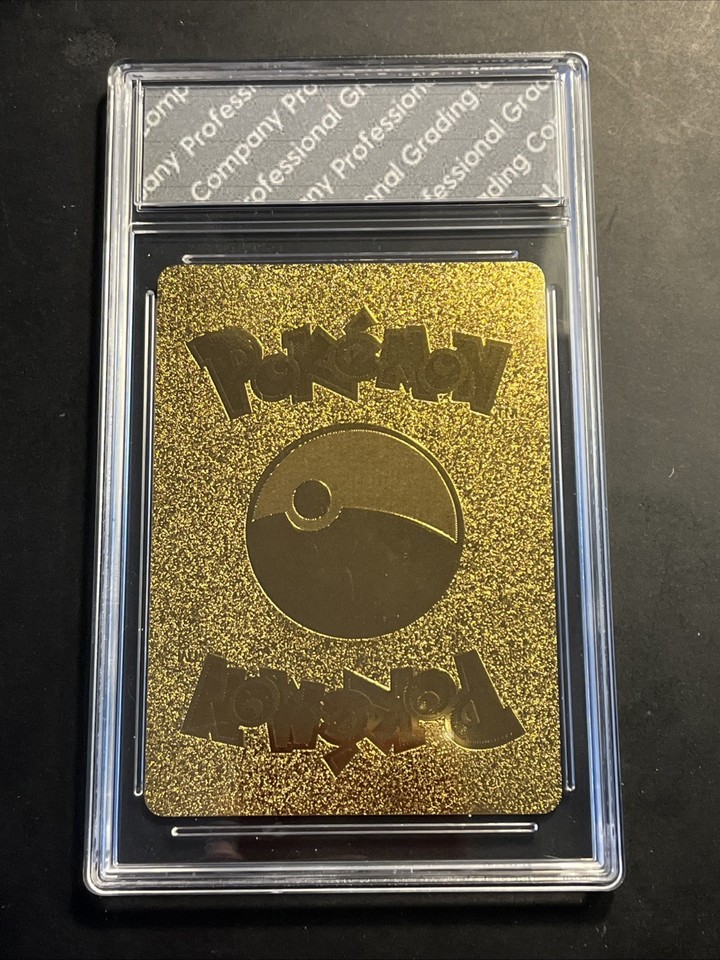 Mega M Charizard EX Gold Foil Fan Art Pokemon Card 230HP PGC GEM MT 10 ...