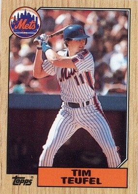 1987 Topps #158 Tim Teufel New York Mets | eBay